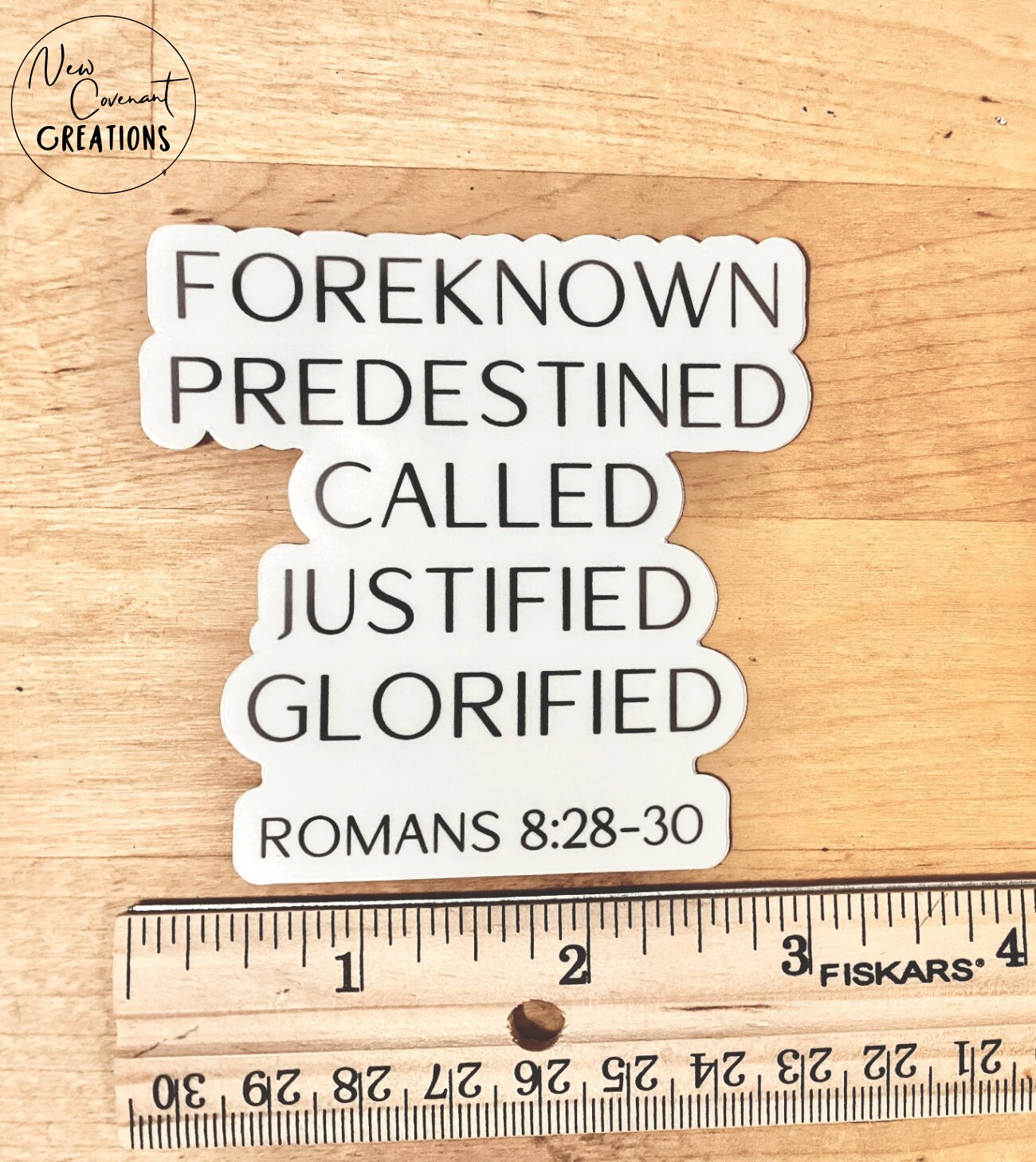 Romans 8:28-30 Sticker Christian Stickers Reformed Sticker - Etsy
