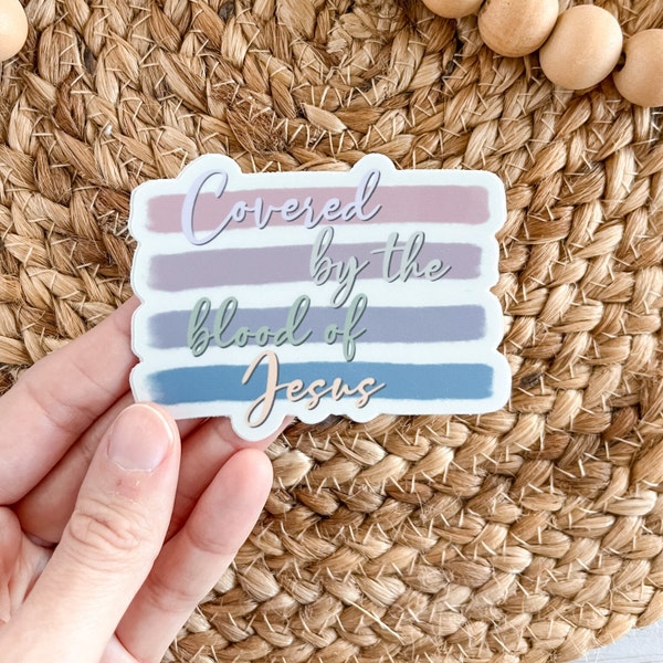 The Blood of Jesus Stickers - Etsy