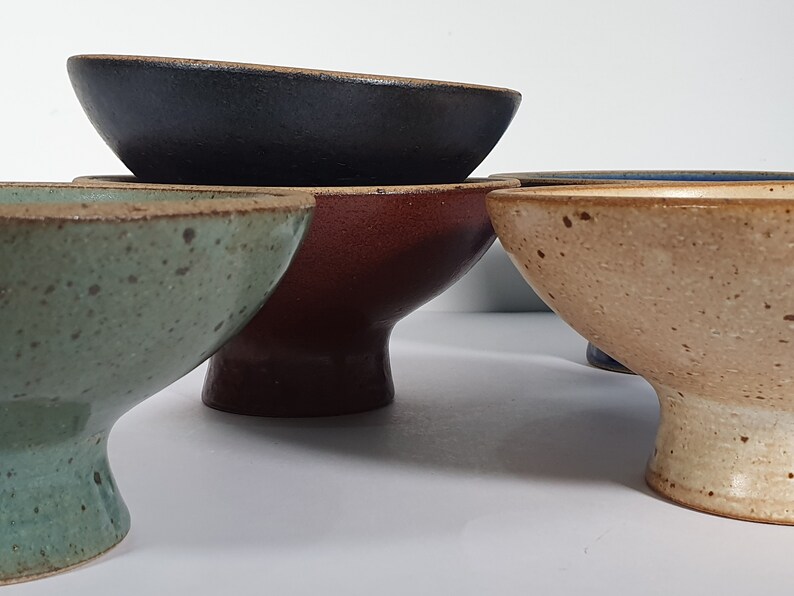 Footed Bowl Pedestal Bowl Fruit Bowl Ceramic Footed Bowl | Etsy