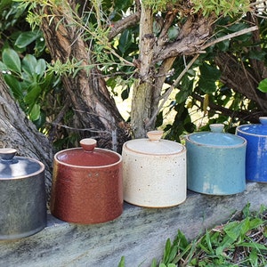 Handmade Ceramic Sugar Bowl, Ceramic Sugar Canister, Ceramic Sugar Jar ...