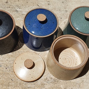 Handmade Ceramic Sugar Bowl, Ceramic Sugar Canister, Ceramic Sugar Jar ...