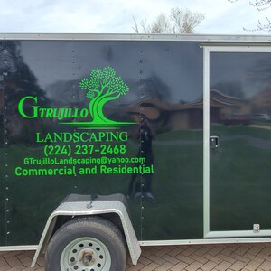 Custom Vinyl Trailer Decals Lettering, Enclosed Trailer Signs Graphics ...
