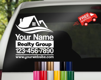 Realtor Car Decal - Etsy