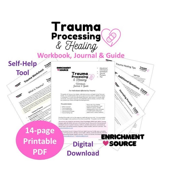 Trauma Workbook - Etsy