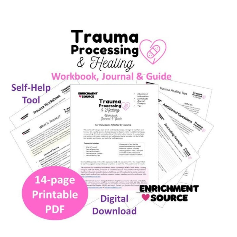 Trauma Workbook - Etsy