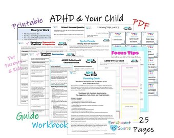 ADHD Workbook for Kids - Etsy
