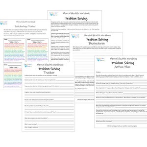 Kids Mental Health Workbook, Teens Mental Health Packet, Mental Health ...