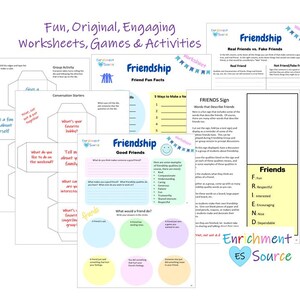 Friendship Skills Counseling Group Packet, Social Skills Bundle, Friend ...