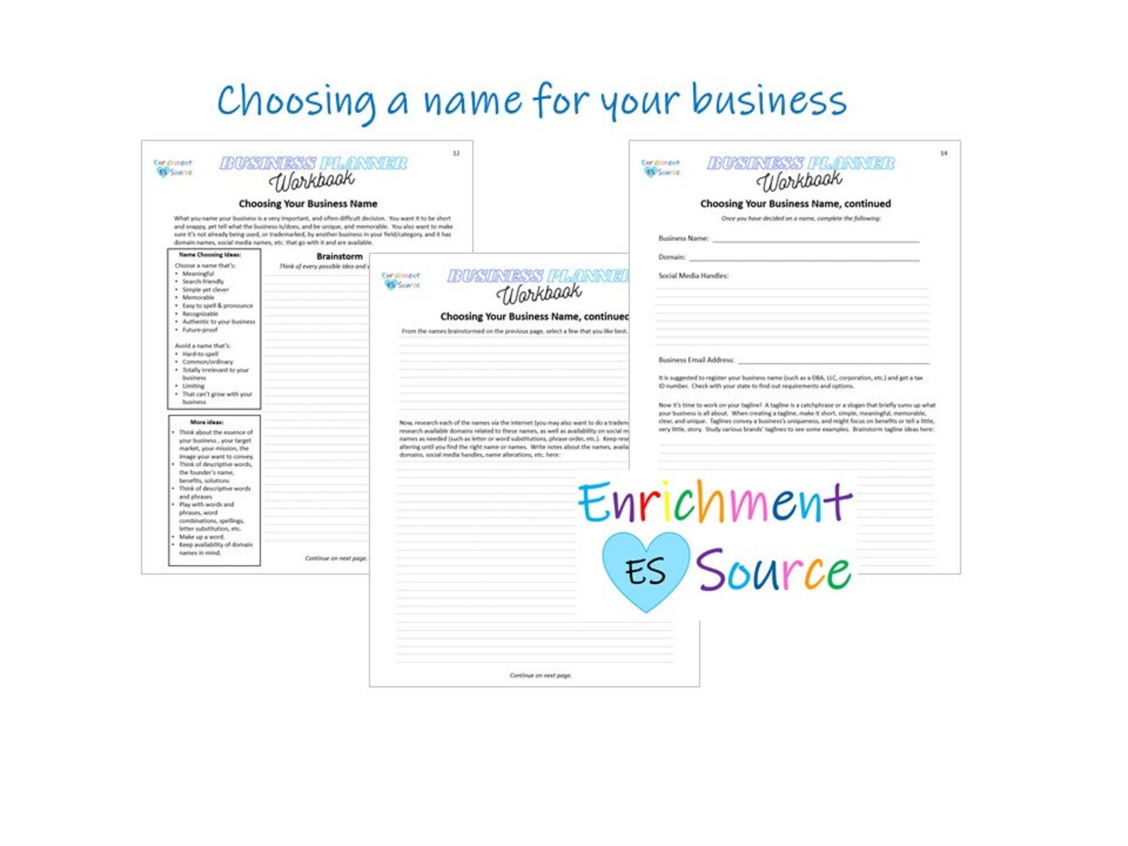 Business Planner Workbook, Start up Business Planner, Assess Business ...