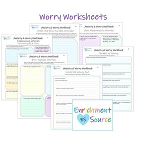 Anxiety Workbook for Kids, Teens, Young Adults, Worry Journal ...