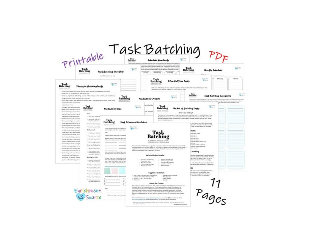 Organization Tool System Resource, Task Batching Technique, Get Things ...