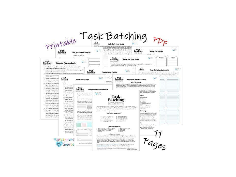 Organization Tool System Resource, Task Batching Technique, Get Things ...