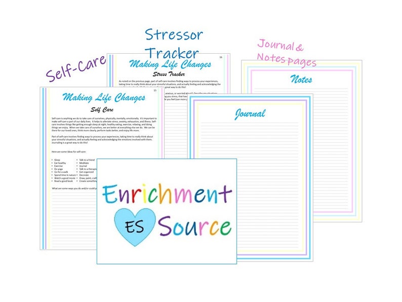 Adult Life Changing Planner Journal Printable Workbook | Etsy