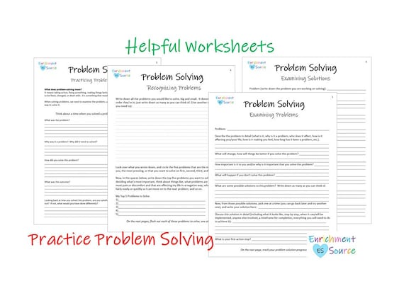 Problem Solving Worksheets For Adults