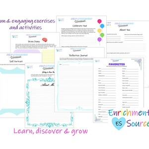 Self-awareness Workbook, Self Awareness Journal, Self Awareness Packet ...