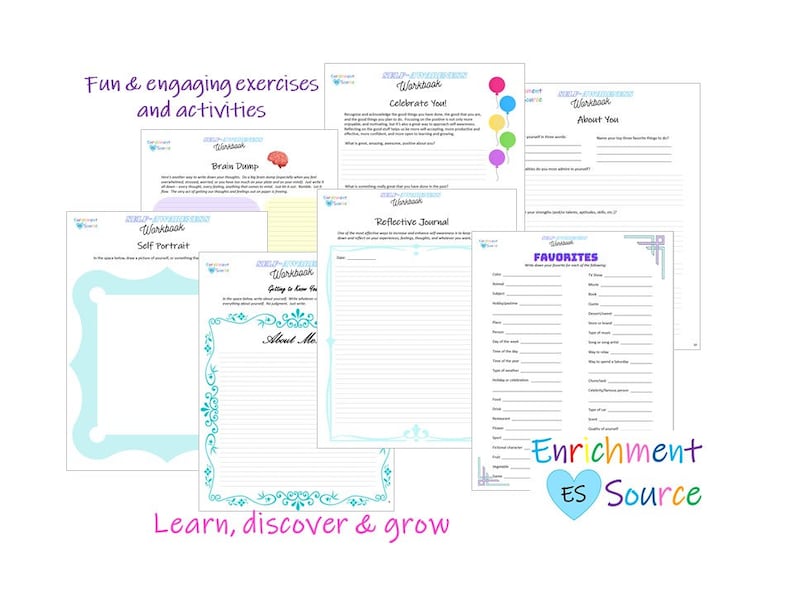 Self-awareness Workbook, Self Awareness Journal, Self Awareness Packet ...