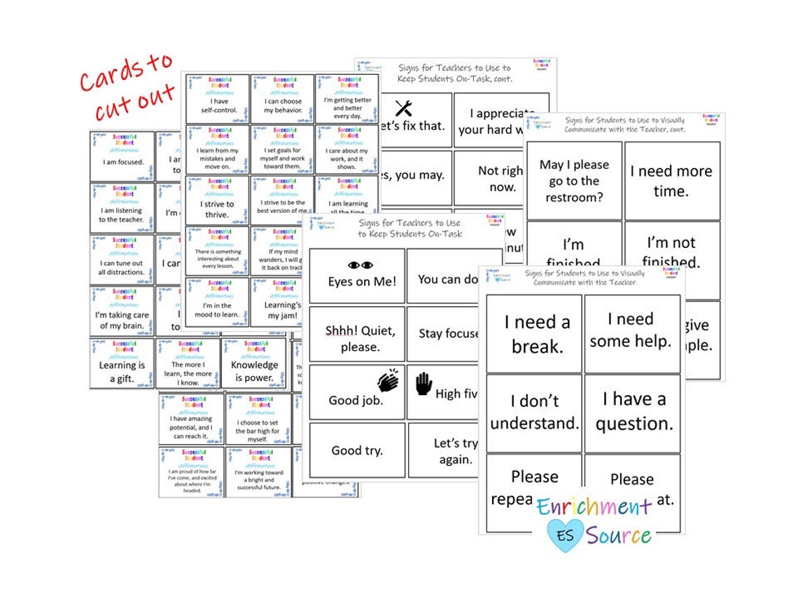 ADHD Classroom Lesson Plan and Resources Packet, ADHD Worksheets, ADHD ...