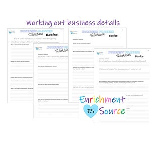 Business Planner Workbook, Start up Business Planner, Assess Business ...