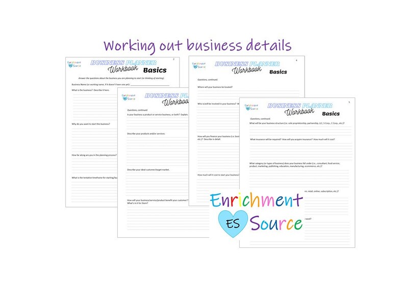 Business Planner Workbook, Start up Business Planner, Assess Business ...