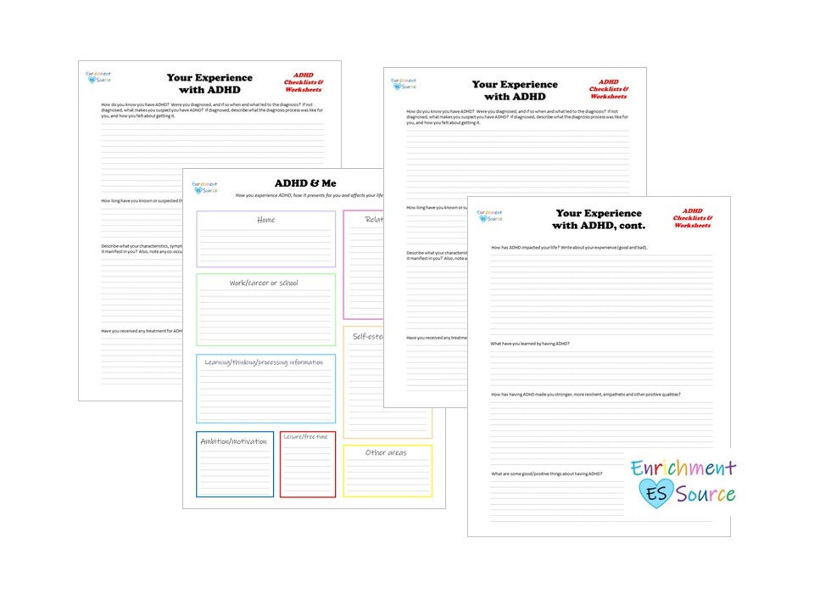 ADHD Checklists and Worksheets, ADHD Symptoms and Characteristics ...