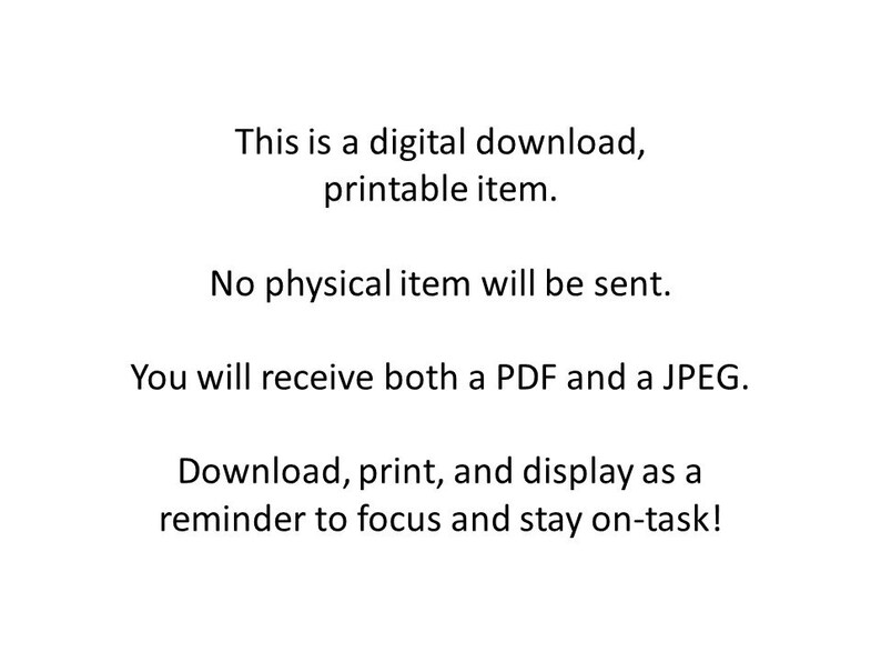 ADHD Productivity Tips Sign, ADHD Wall Art, ADHD Visual Reminder, Adhd ...