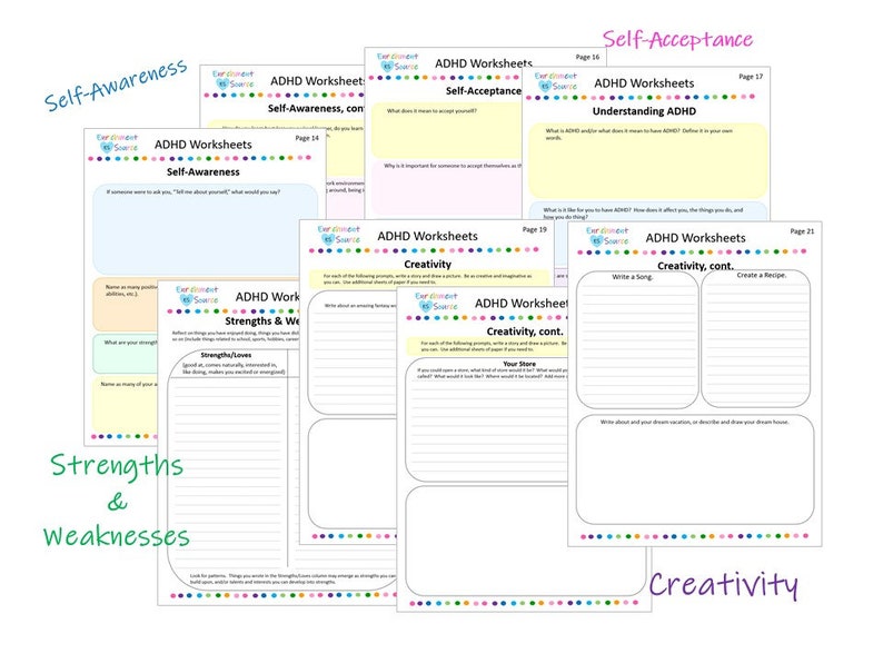 ADHD Information Packet Printable, Attention Deficit Disorder Complete ...