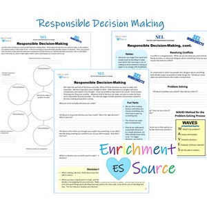 Social and Emotional Learning Worksheets, SEL Worksheets, Social ...
