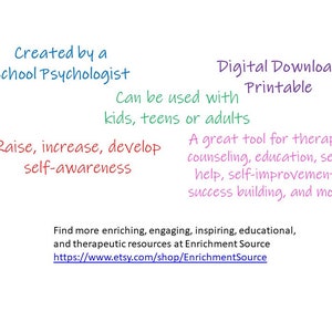 Self-awareness Workbook, Self Awareness Journal, Self Awareness Packet ...