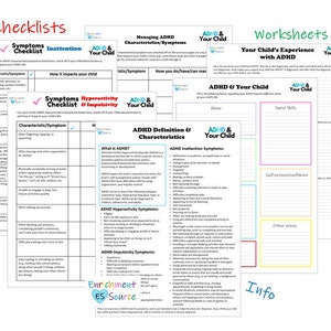 Parent Guide to ADHD, Help Your Child or Teen With ADHD Workbook, Kids ...