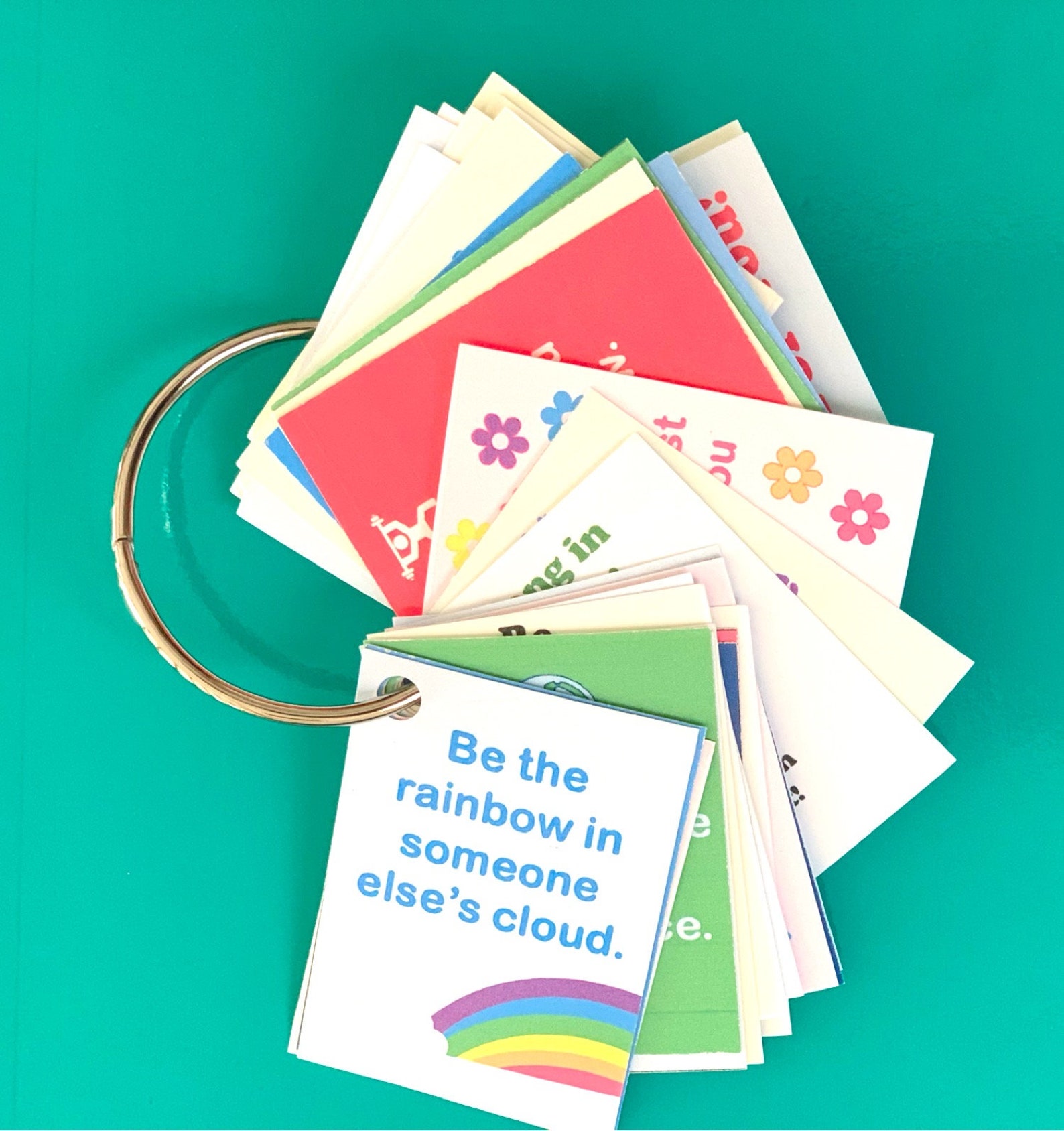 Positive Thoughts Printable Cards, Positivity Cards, Encouragement ...