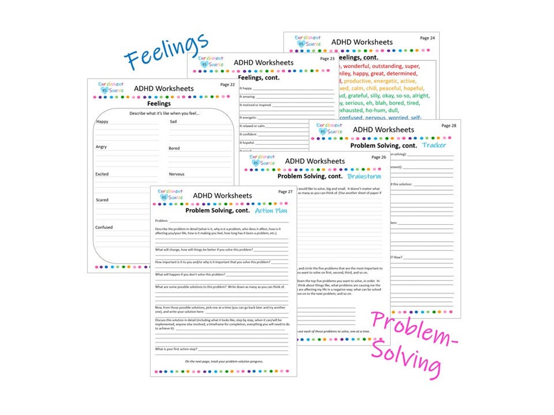 ADHD Information Packet Printable, Attention Deficit Disorder Complete ...