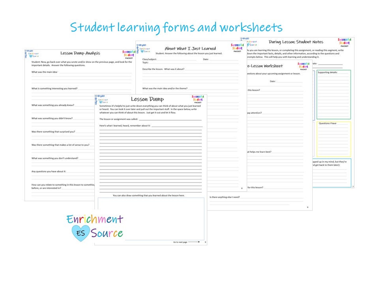 ADHD Classroom Lesson Plan and Resources Packet, ADHD Worksheets, ADHD ...