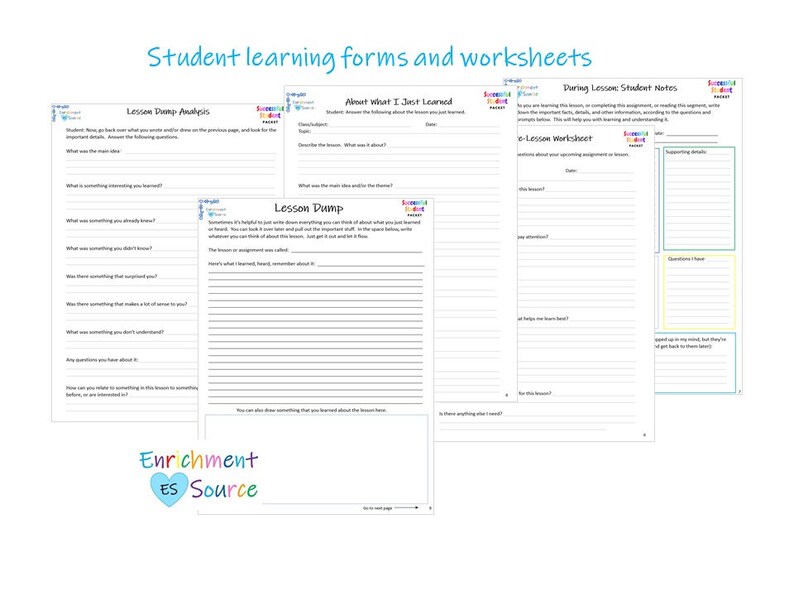 ADHD Classroom Lesson Plan and Resources Packet, ADHD Worksheets, ADHD ...