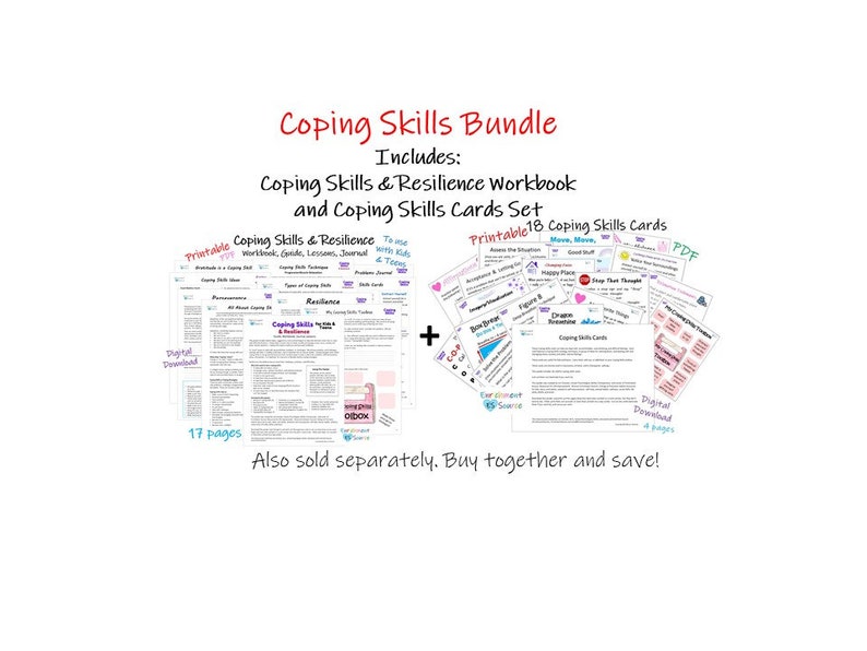Coping Skills Mega Bundle, Complete Set for Teaching Kids and Teens ...
