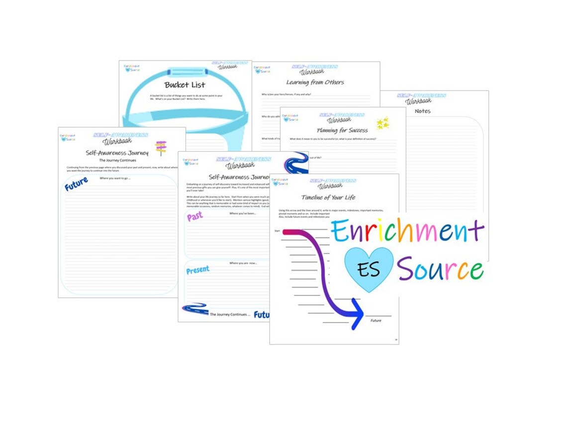 Self-awareness Workbook, Self Awareness Journal, Self Awareness Packet ...
