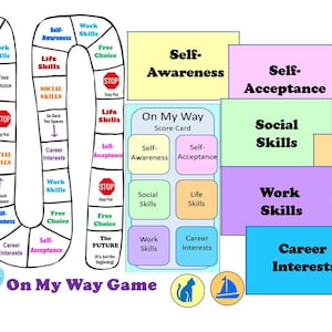 Life Skills Printable Board Game, Counseling Group Game, Adult ...
