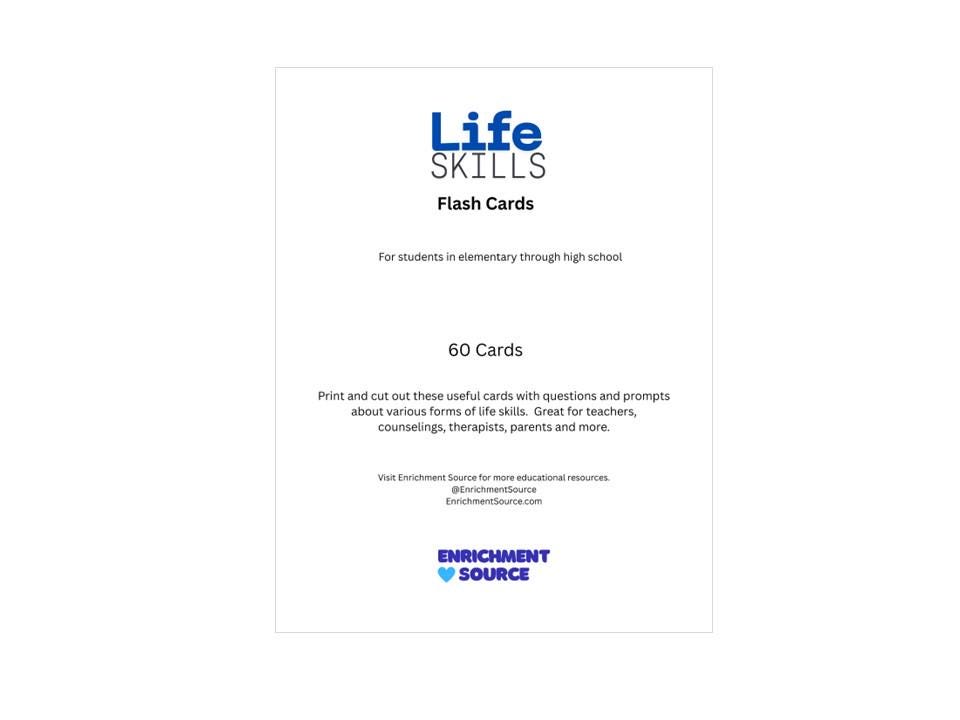 Life Skills Flash Cards, Life Skills Task Cards, Life Skills Education ...