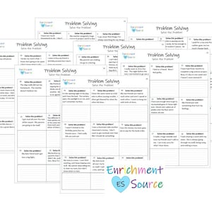 Problem Solving Printable Workbook for Kids and Teens, Life Skills ...