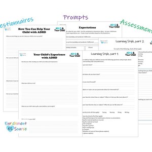 Parent Guide to ADHD, Help Your Child or Teen With ADHD Workbook, Kids ...