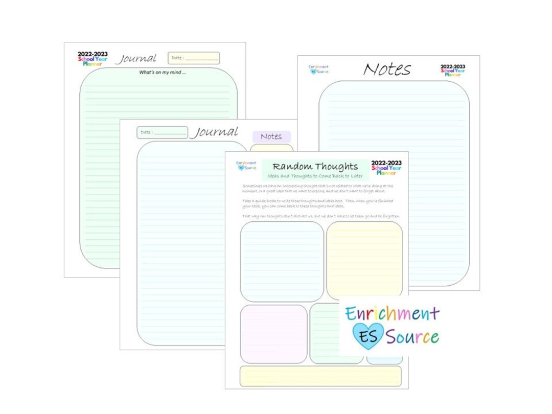 2023 2024 School Year Student Planner, School Year Calendar Printable ...