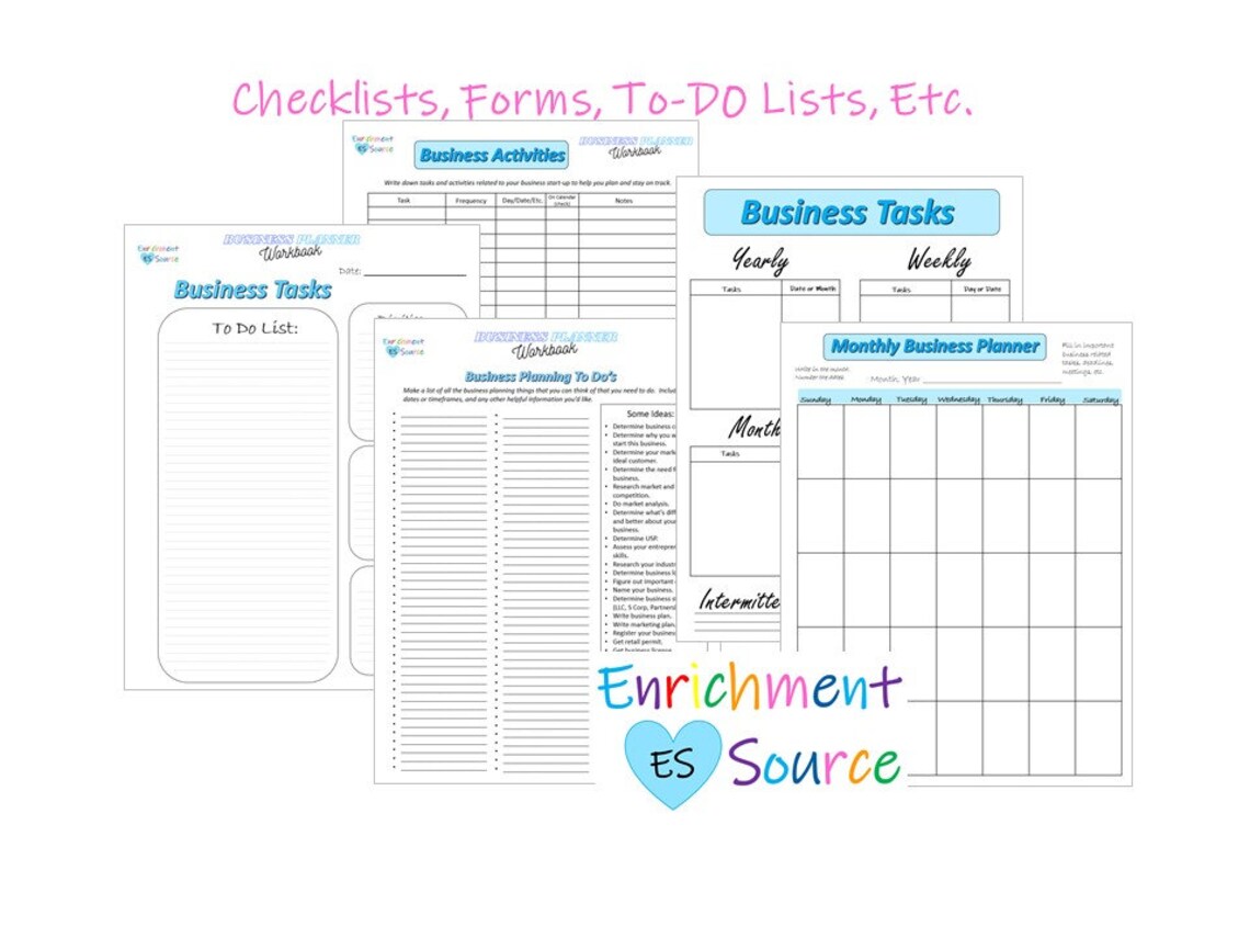 Business Planner Workbook, Start up Business Planner, Assess Business ...