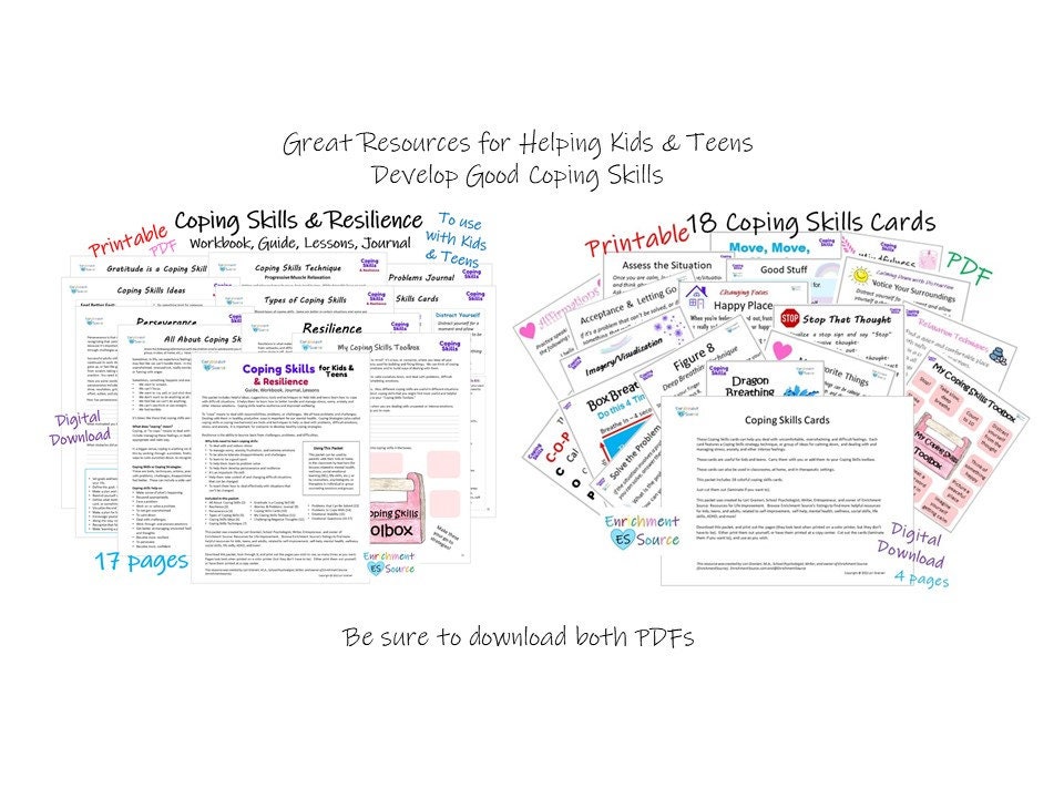 Coping Skills Mega Bundle, Complete Set for Teaching Kids and Teens ...