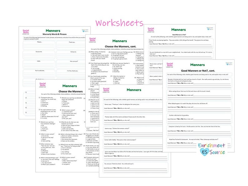 Social Skills Lesson Plan Bundle for Teachers School - Etsy