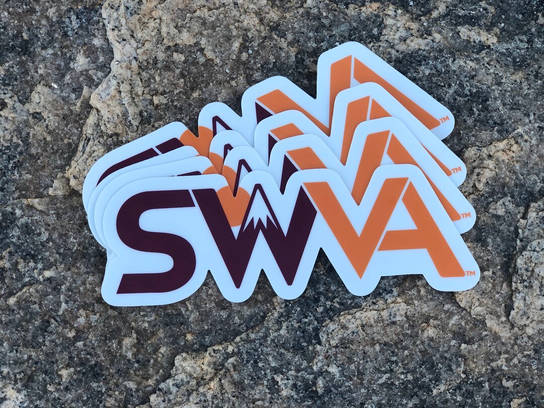Virginia Tech SWVA Sticker 3 PACK, Virginia, Southwest Virginia ...