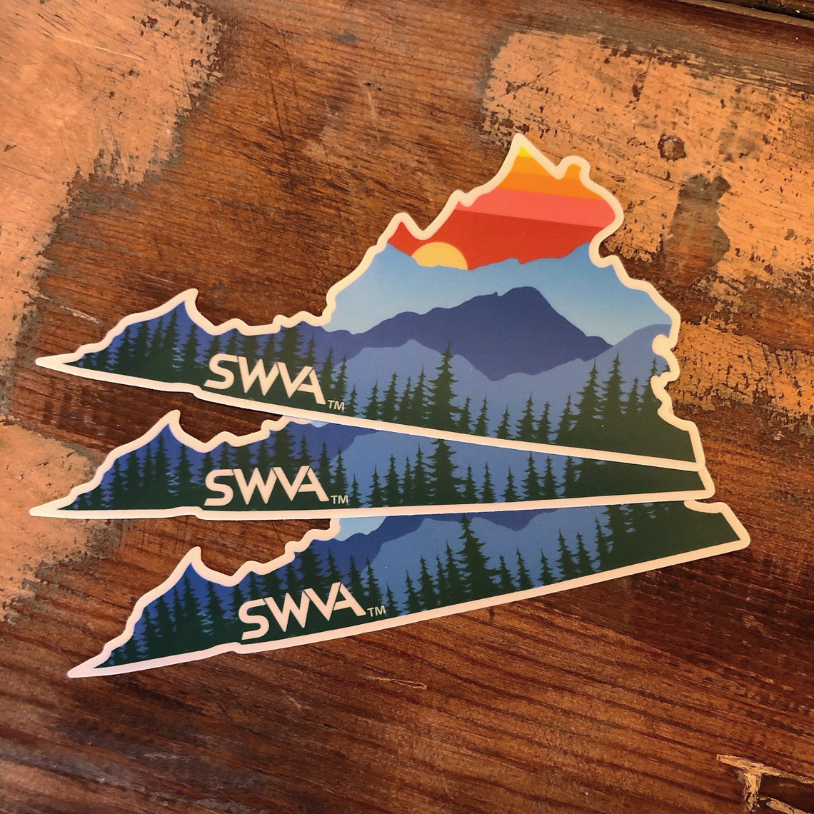 SWVA Sticker 3-pack, Virginia Sticker, Virginia, Southwest Virginia ...