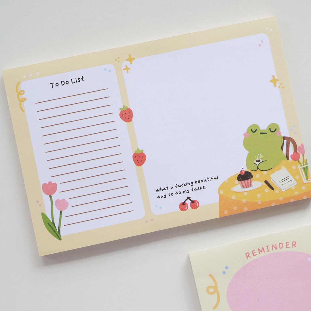 Memo Pad for Your Journal A6 | Memopad | Journaling | Frog - Etsy