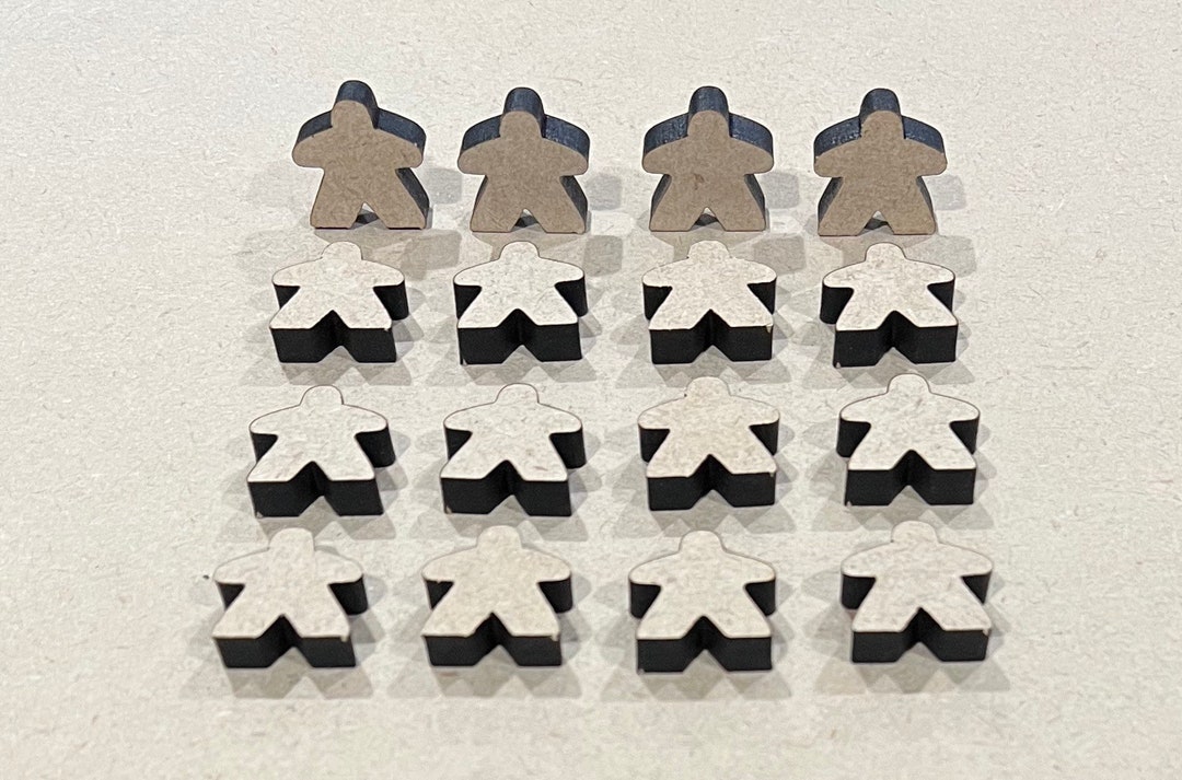 Ten (10) Wooden Meeple for Board Games, Game Pieces, 10 X 10 Challenge ...