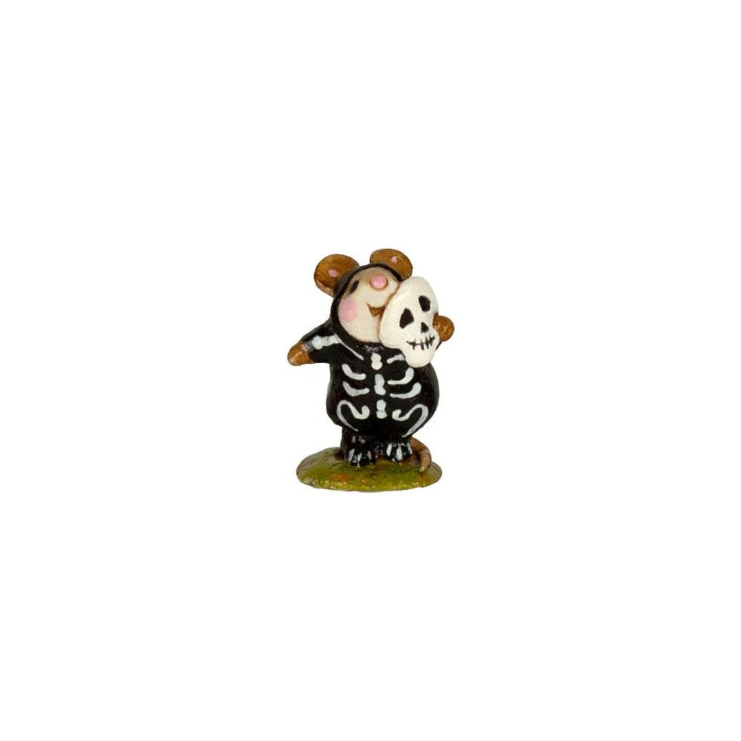 Micro Mouse Figurine, Wee Forest Folk MINI Skeleton Mouse M-157m - Etsy
