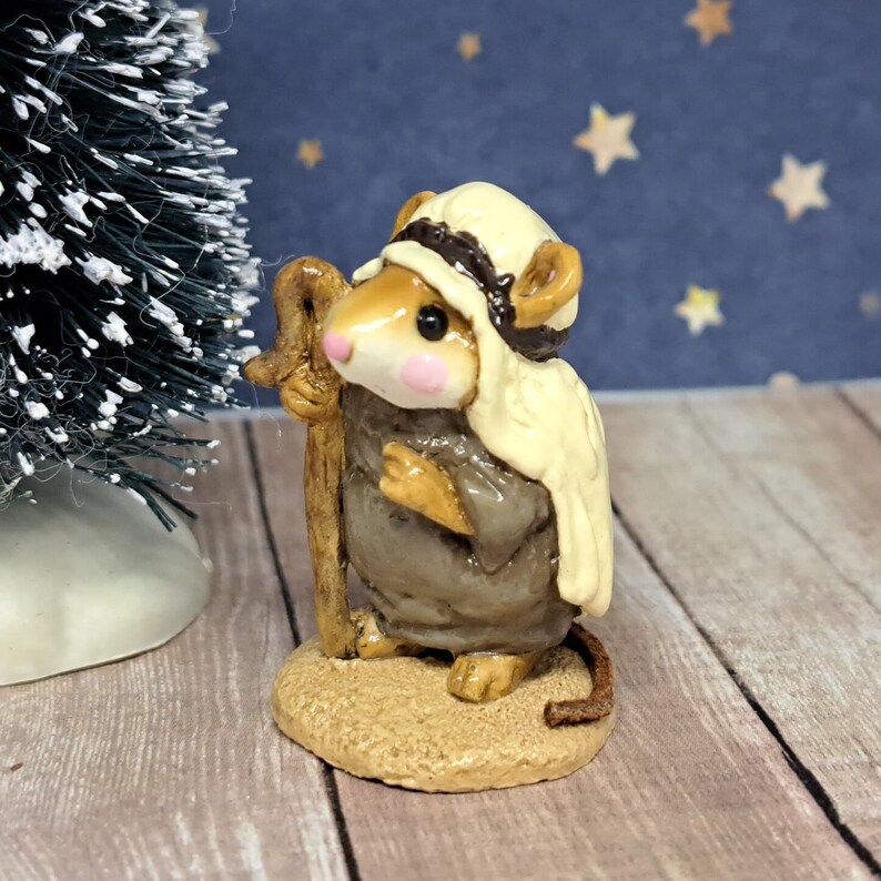Wee Forest Folk M-122b Shepherd Standing, Miniature Mouse Nativity ...