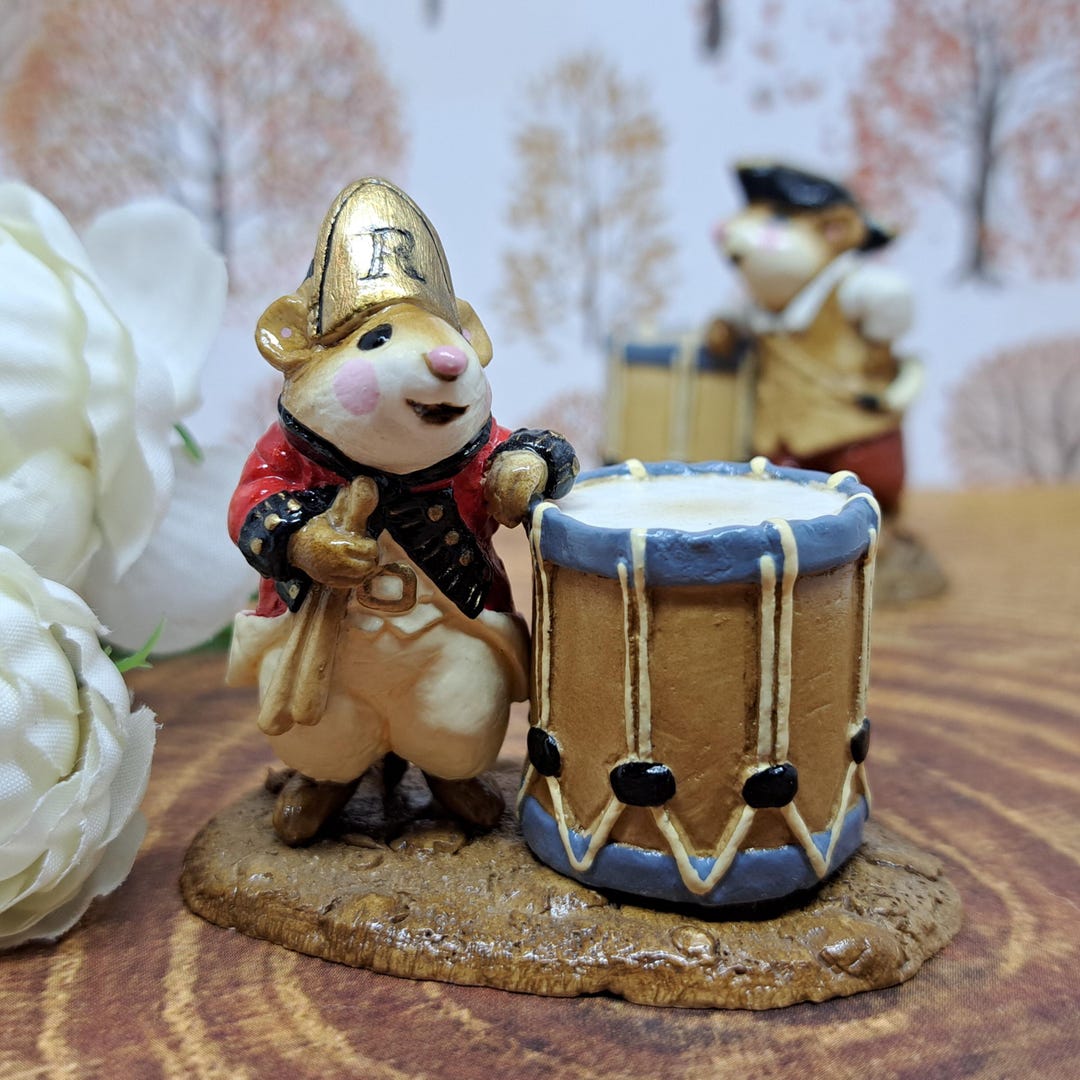 Wee Forest Folk MM-11 Red Coat Mouse, Retired Miniature Mouse Figurine ...